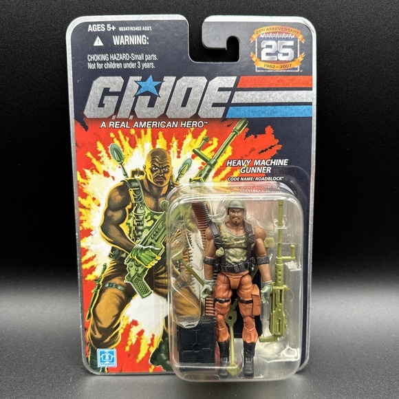 Hasbro | Toys | Hasbro Gi Joe 25th Anniversary Roadblock Heavy Machine ...